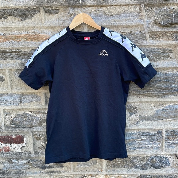 Kappa | Shirts | Kappa Logo Unisex Black White Tee Size Medium | Poshmark